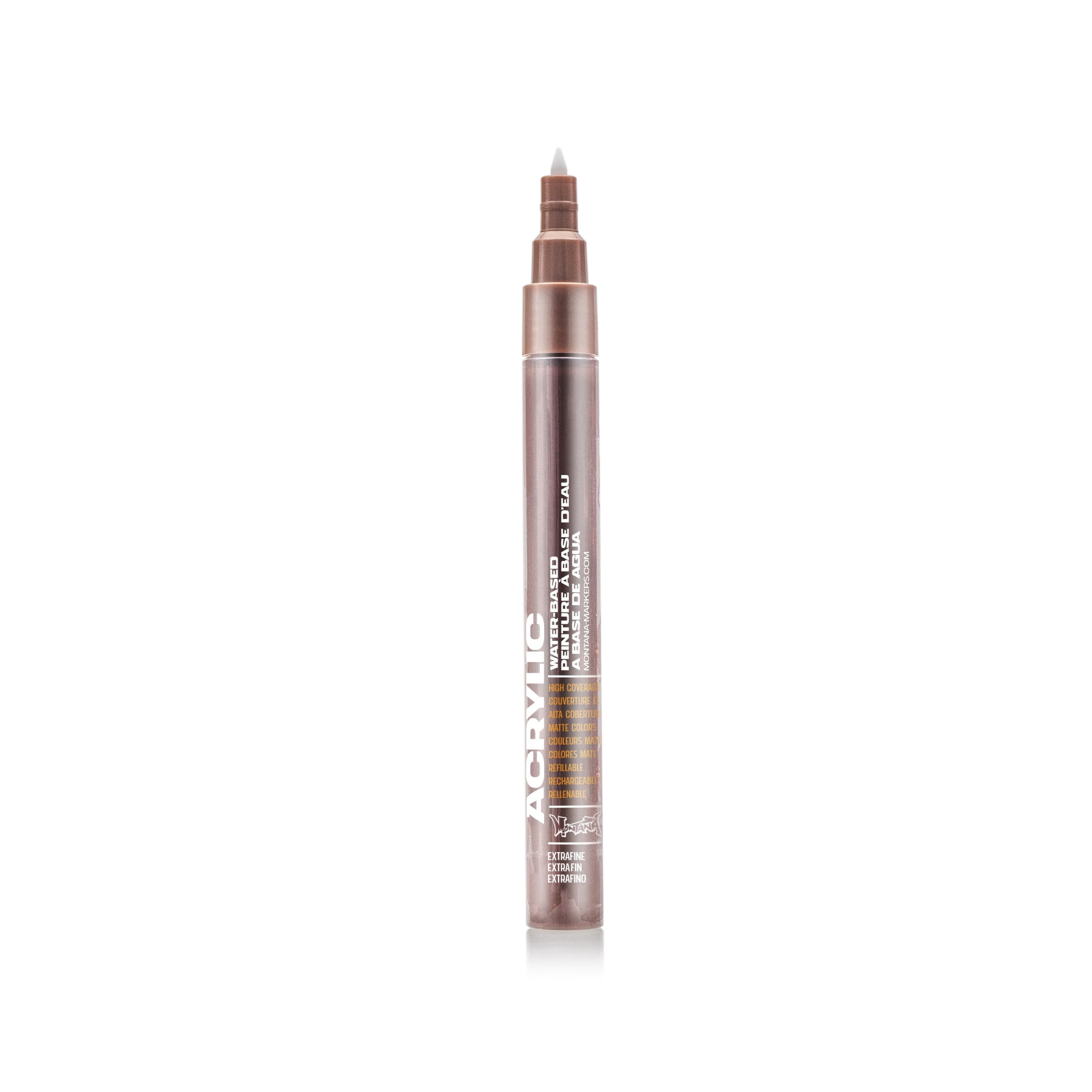 Montana Cans Acrylic Paint Marker, .7mm, Extra-Fine Nib, Metallic ...