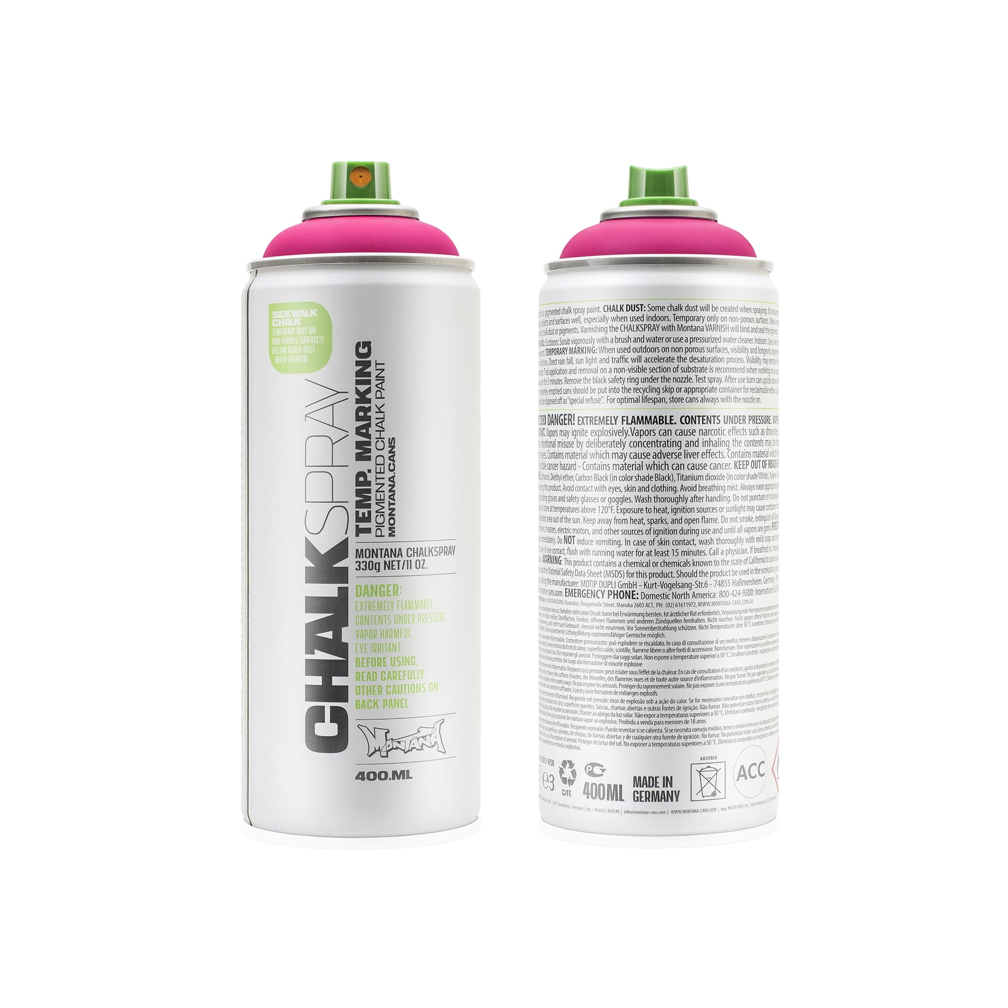 Montana Cans CHALKSPRAY Paint, 400ml, Pink - Walmart.com