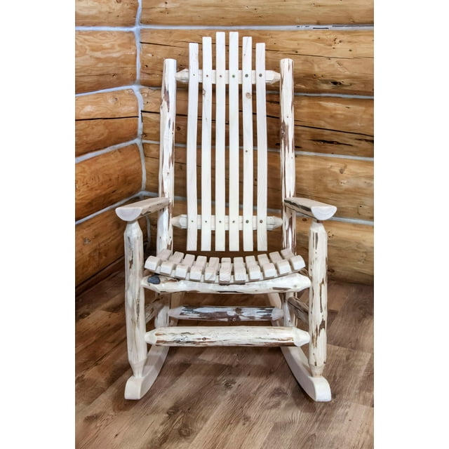 Montana Collection Adult Log Rocker, Ready to Finish - Walmart.com