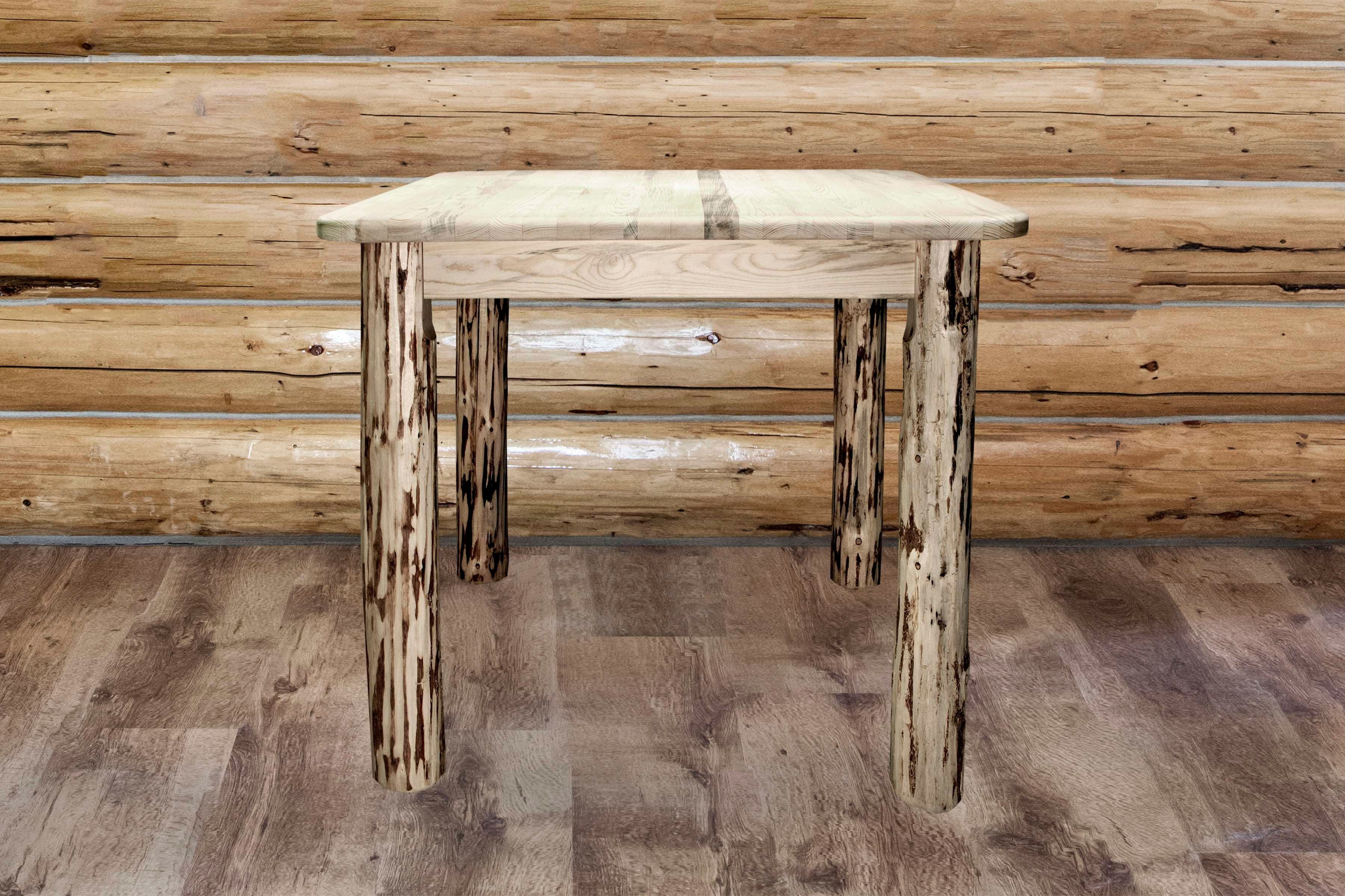 Montana Collection Counter Height Square 4 Post Dining Table, Ready to ...