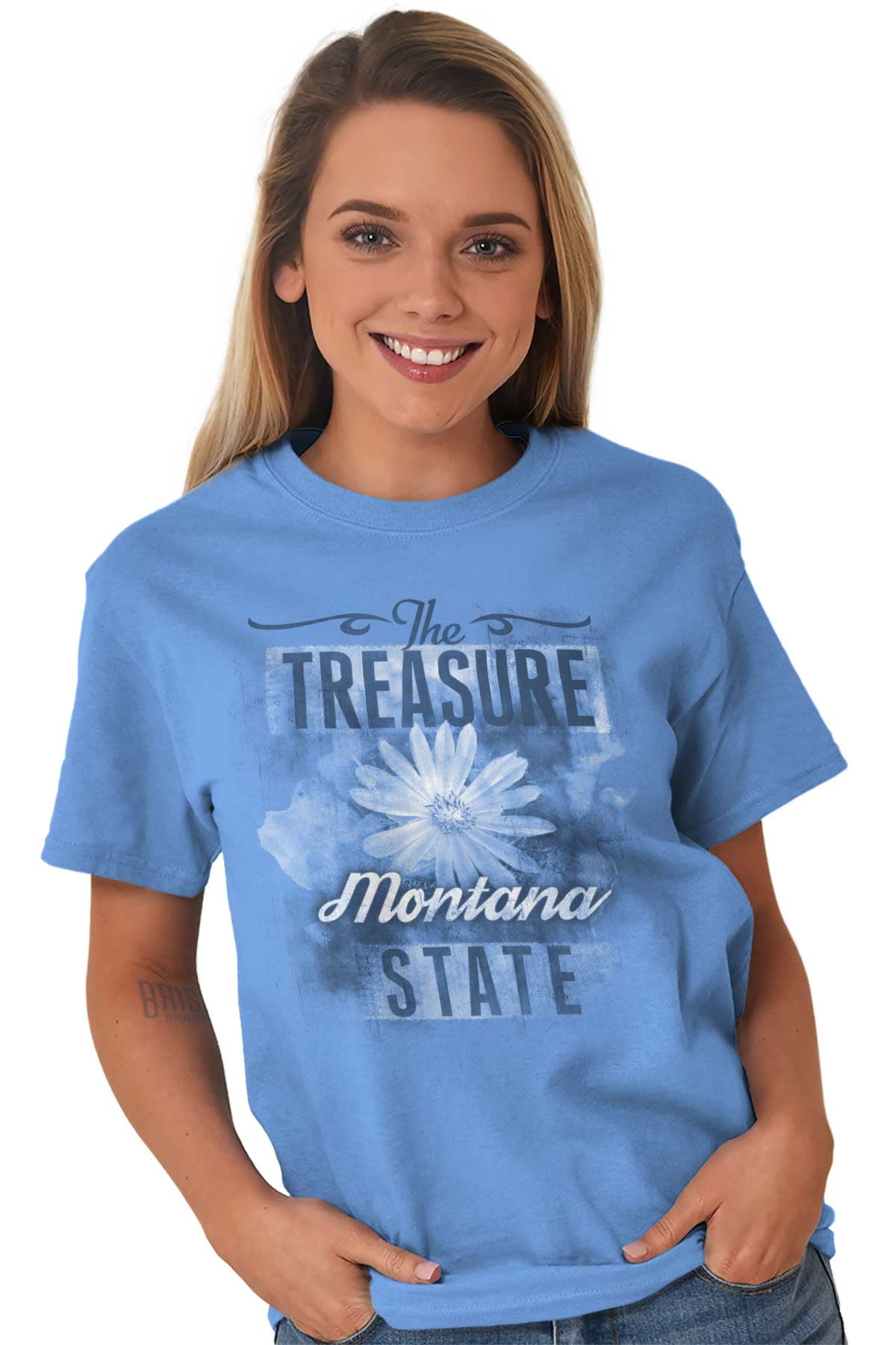 Montana Cute State Flower Souvenir Women's Graphic T Shirt Tees Brisco ...