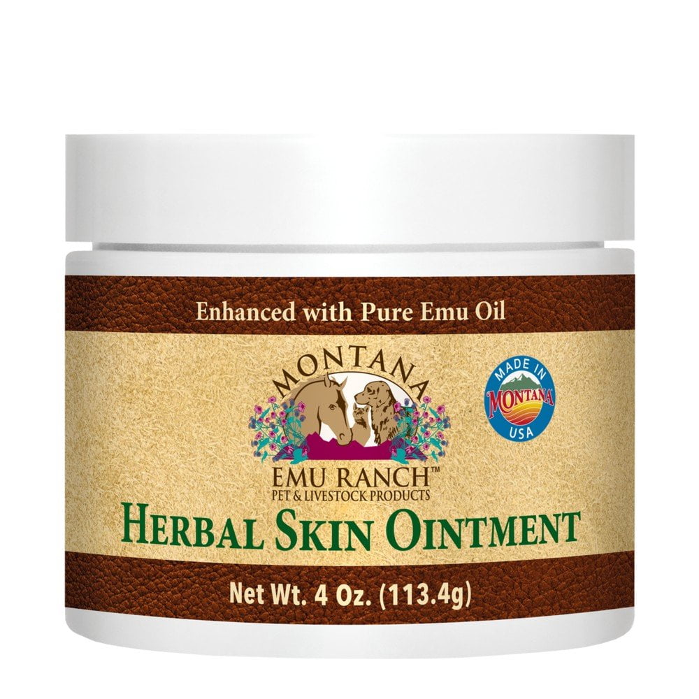 Montana Emu Ranch Co. Herbal Skin Ointment for Pets 4 oz Ointment ...
