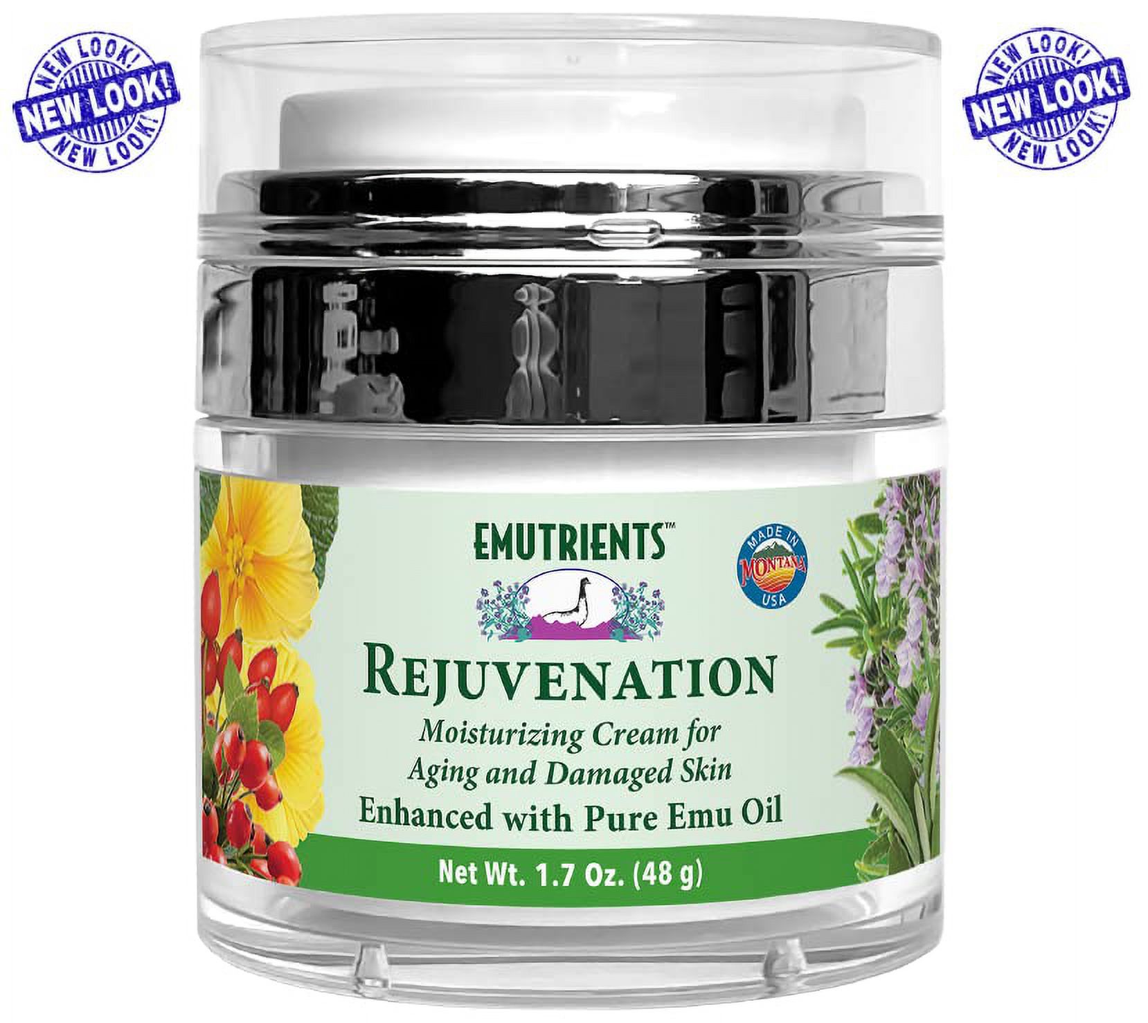 Montana Emu Ranch - Rejuvenation Cream 1.7 Ounces - Enhanced with Pure ...