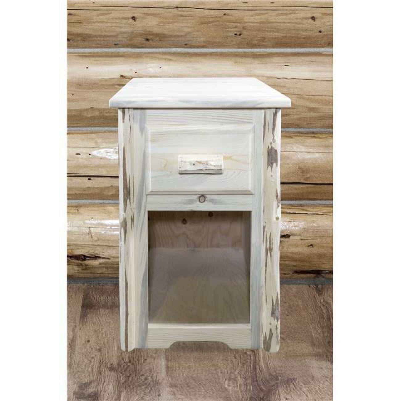 Montana Entry Table with Drawer, Clear Lacquer - Walmart.com