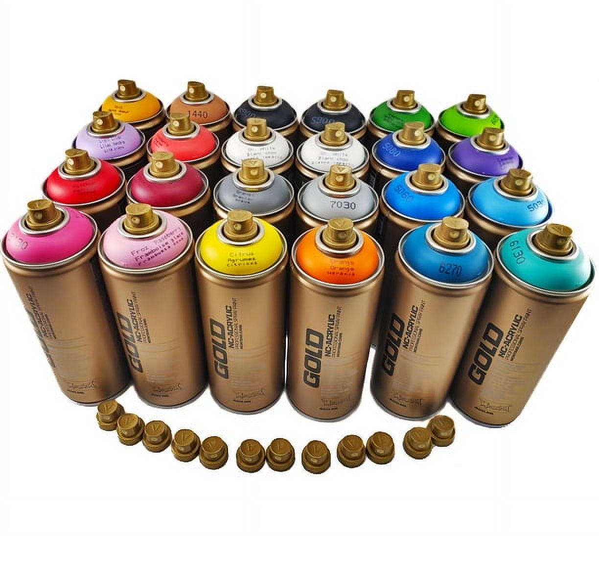 Montana GOLD Premium Mural Spray Paint kit 400ml for Aerosol Art ...