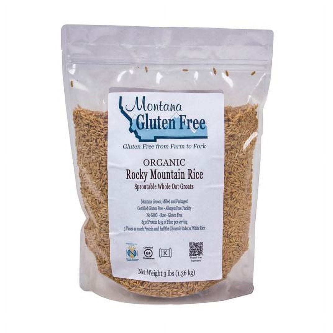 Montana Gluten Free Oat Groats, Rocky Mountain Rice, GF, Organic-3 lb ...