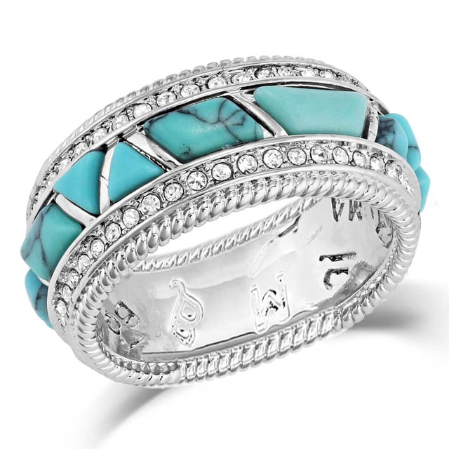 Montana Silversmiths High Noon Cobblestone Turquoise Ring - Walmart.com