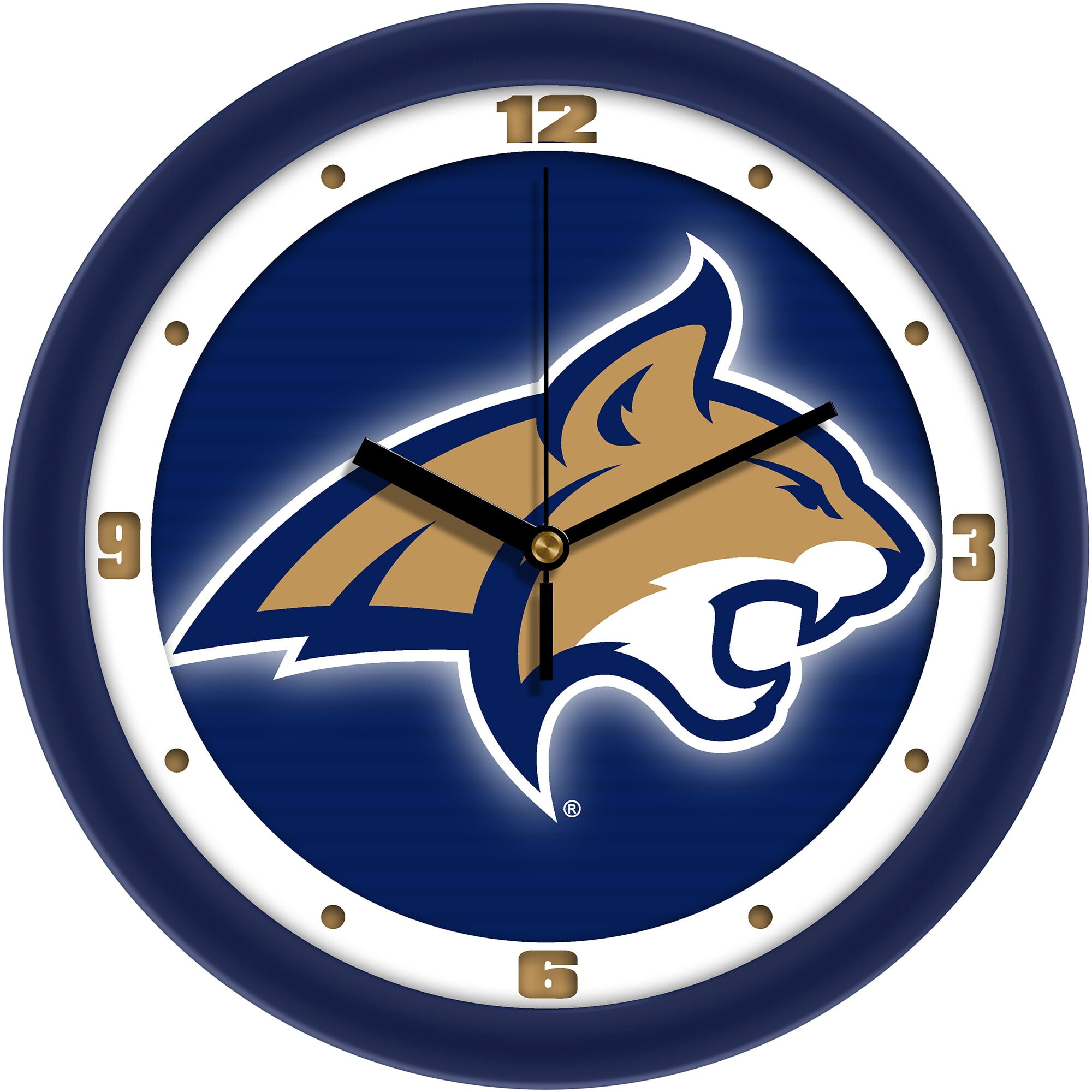 Montana State Bobcats 11.5'' Suntime Premium Glass Face Dimension Wall ...