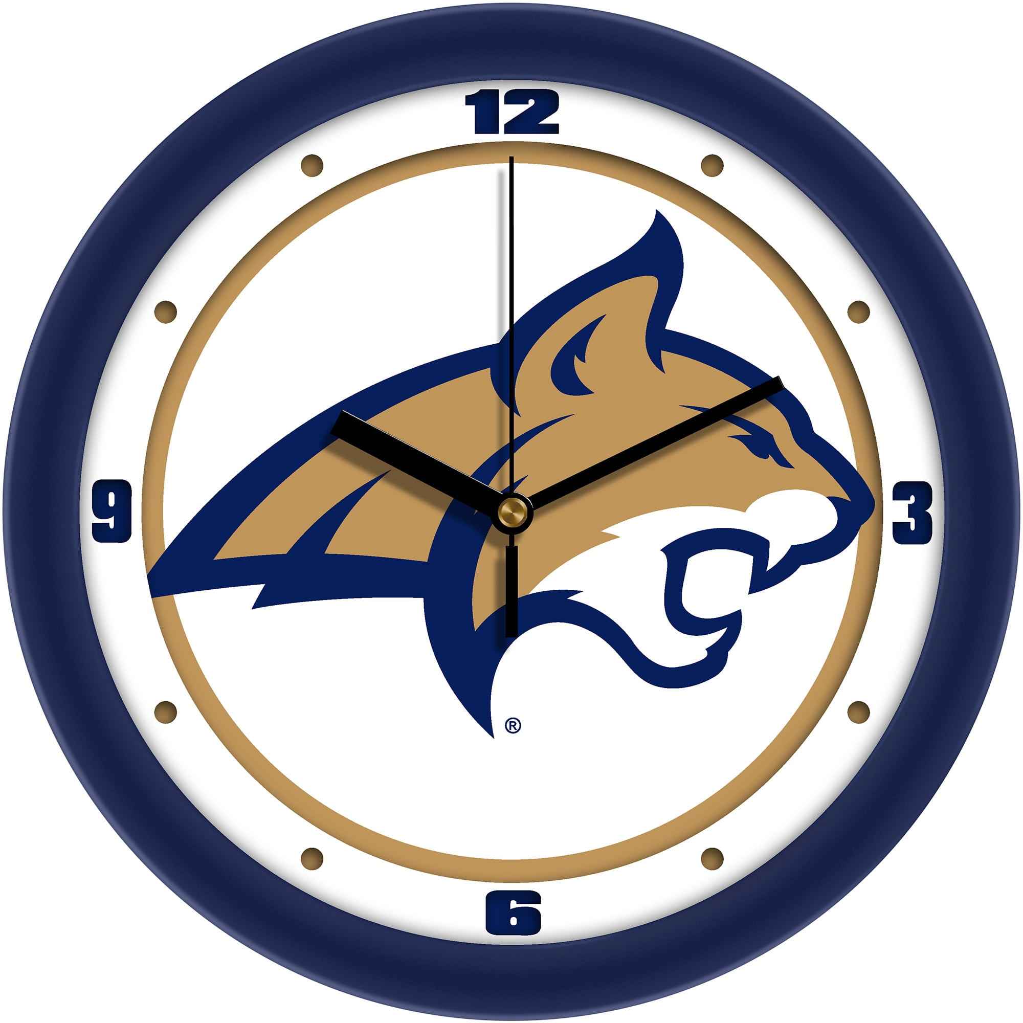 Montana State Bobcats 11.5'' Suntime Premium Glass Face Traditional ...