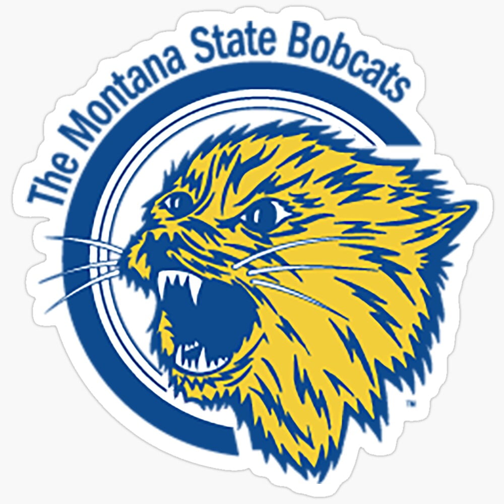Montana State Bobcats Throwback Logo Sticker Phone Decal Water Bottle ...