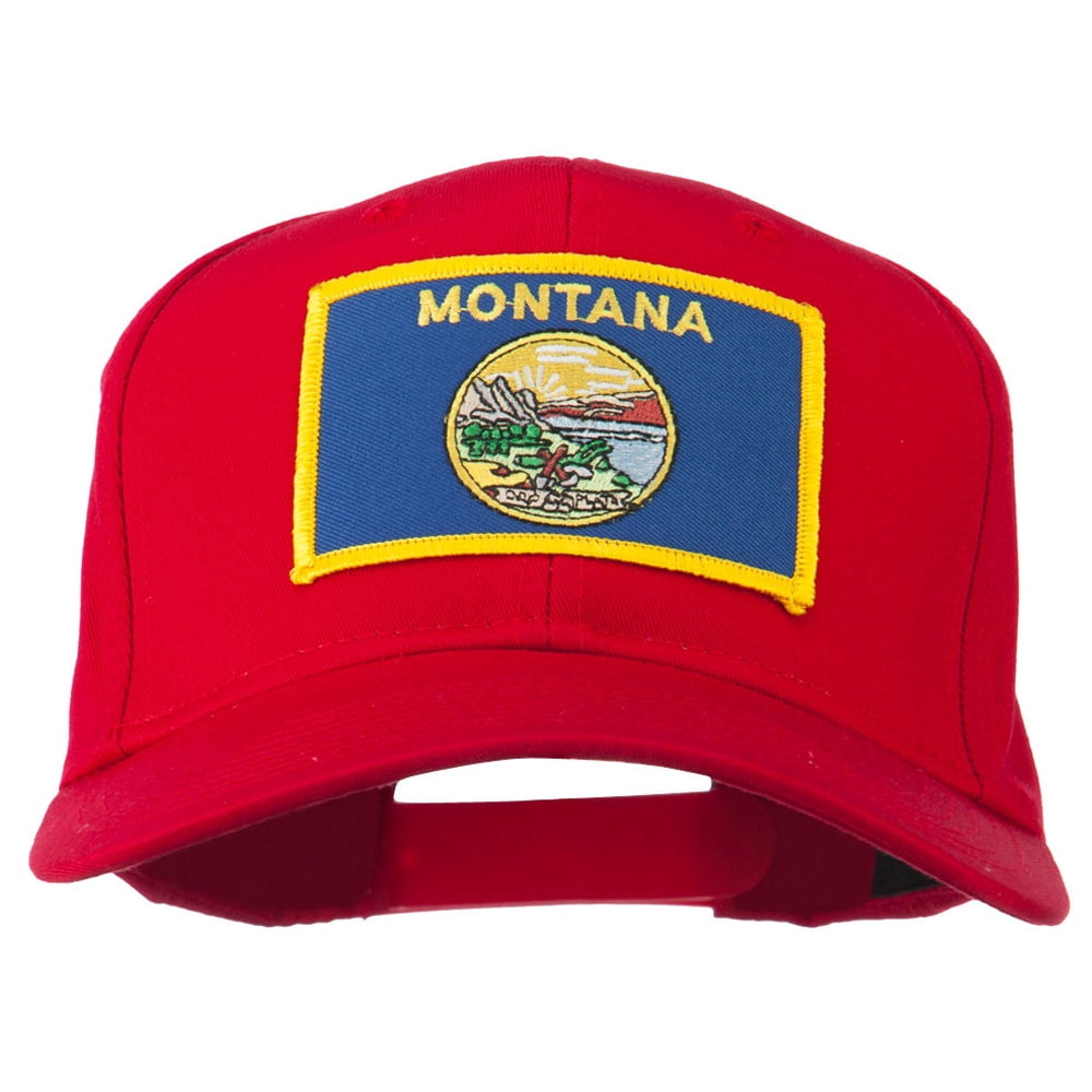 Montana State High Profile Patch Cap - Red OSFM - Walmart.com