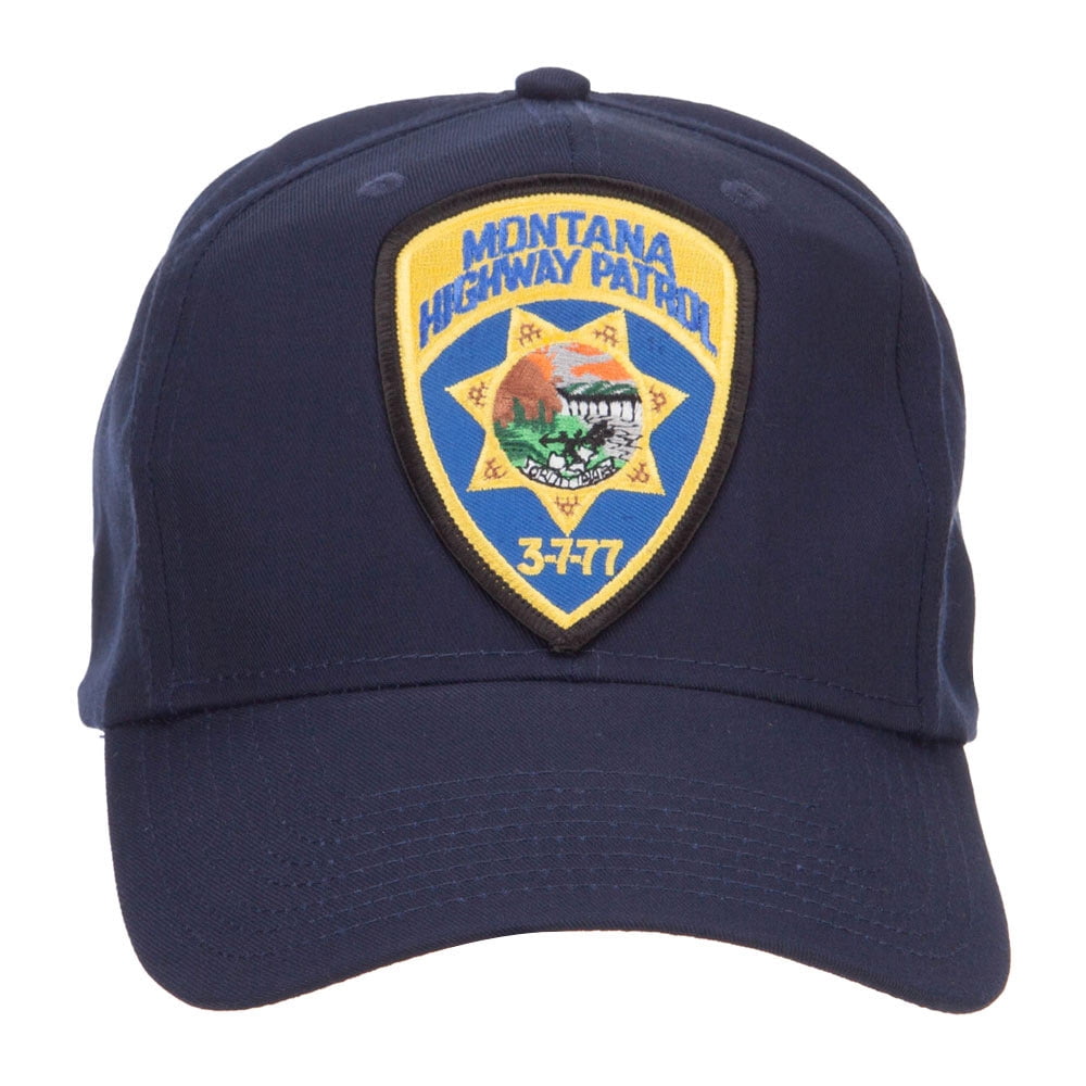 Montana State Highway Patrol Patched Cotton Cap - Navy OSFM - Walmart.com