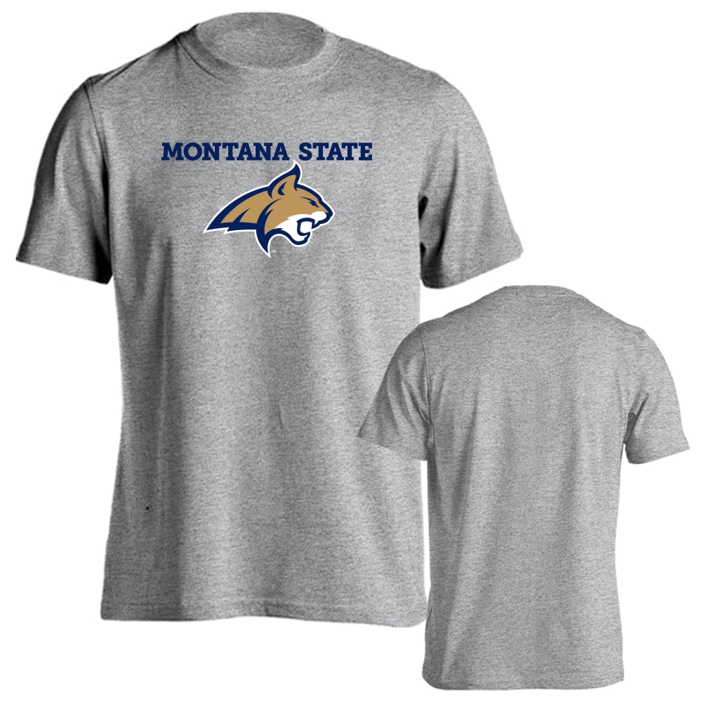 Montana State University Bobcats Classic Arch with Mascot Short Sleeve ...