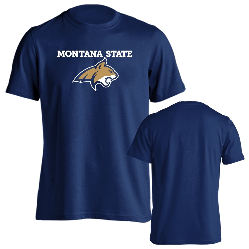 Montana State University Bobcats Classic Arch with Mascot Short Sleeve ...