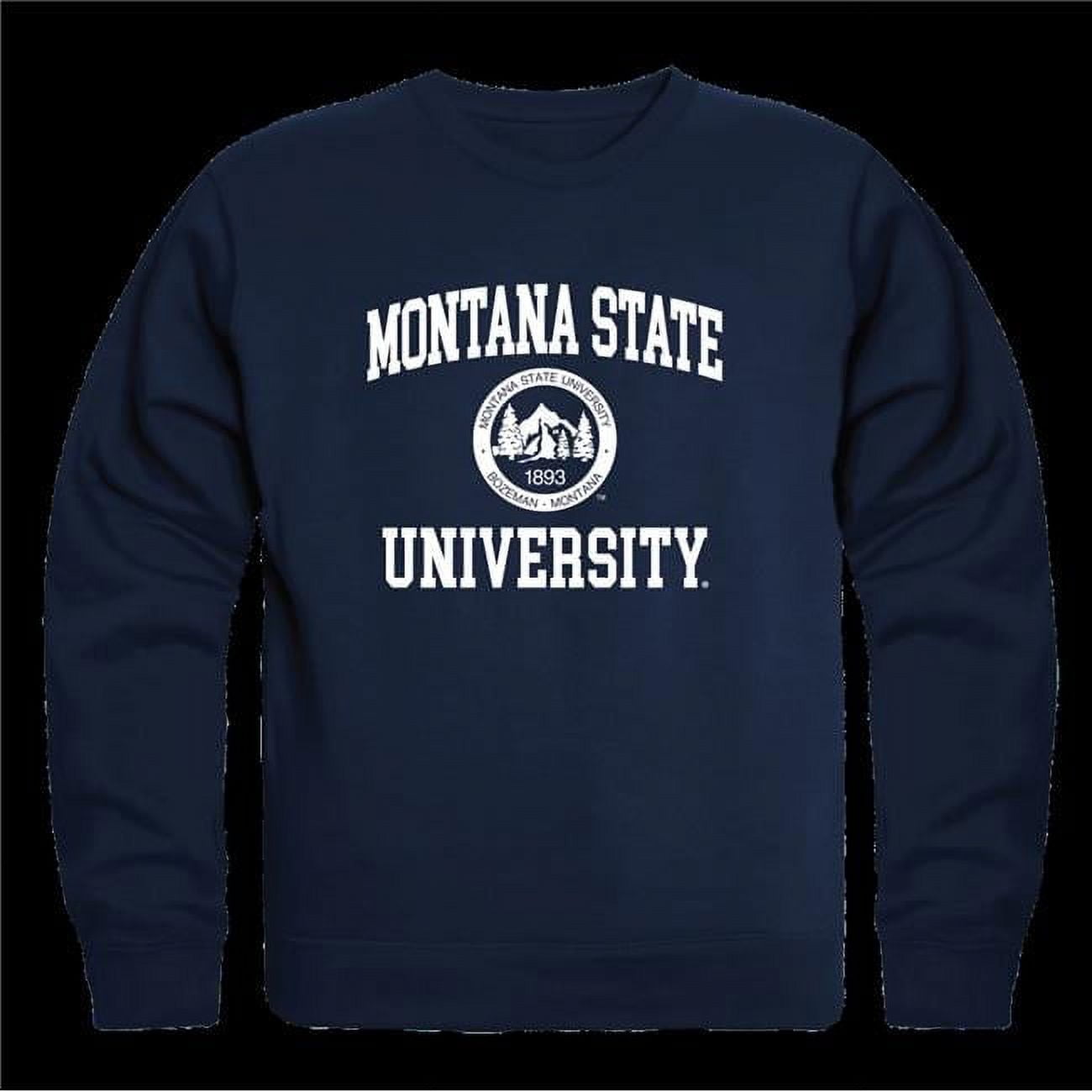Montana State University Bobcats Seal Crewneck Sweatshirt, Navy - Extra ...