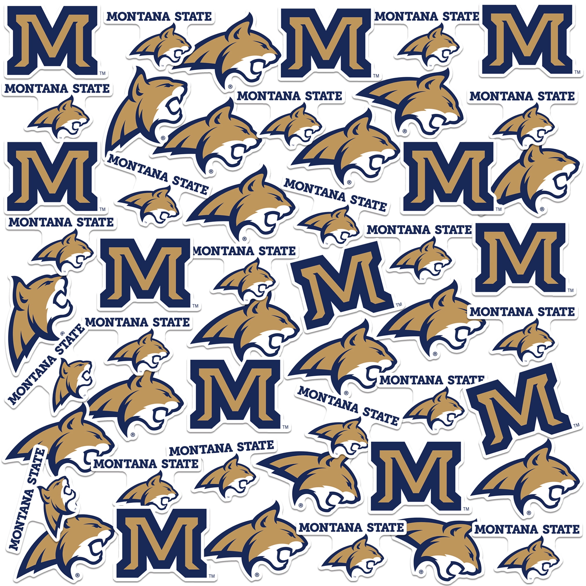 Montana State University Secondary Logo 50ct Vinyl Large Deluxe ...