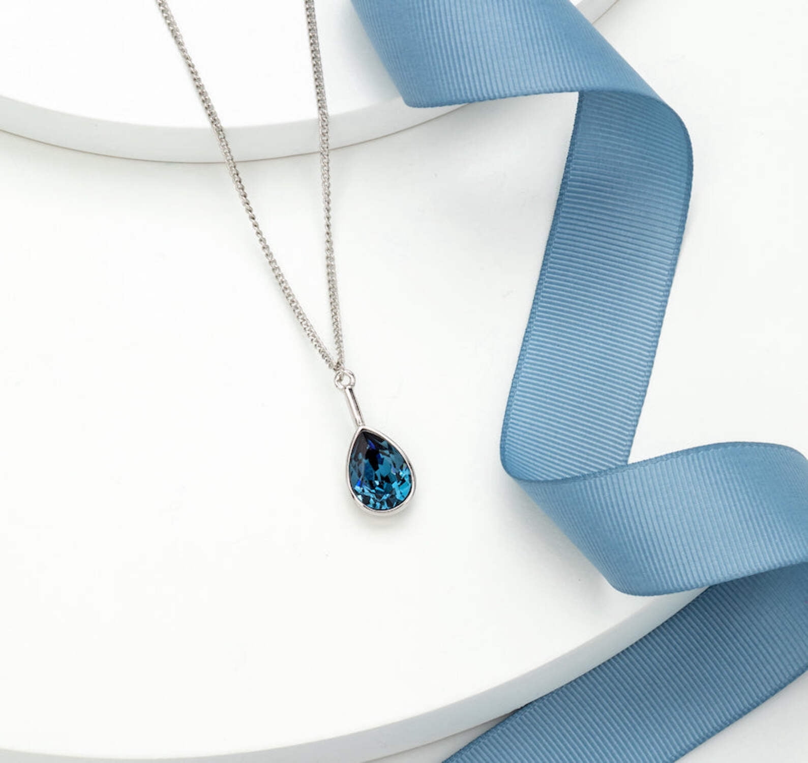 Montana Swarovski Crystal Teardrop Necklace - Walmart.com