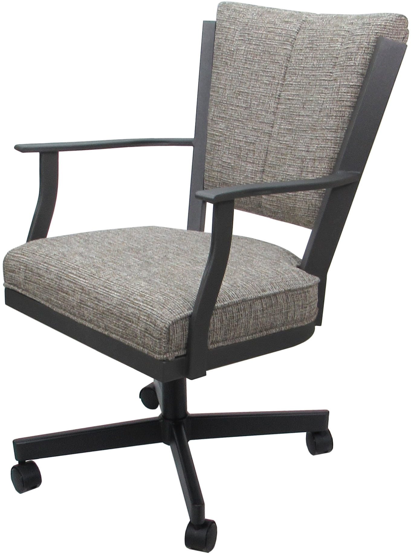 Montana Swivel Metal Dining Caster Chair - Jetty June Tan - Gray ...