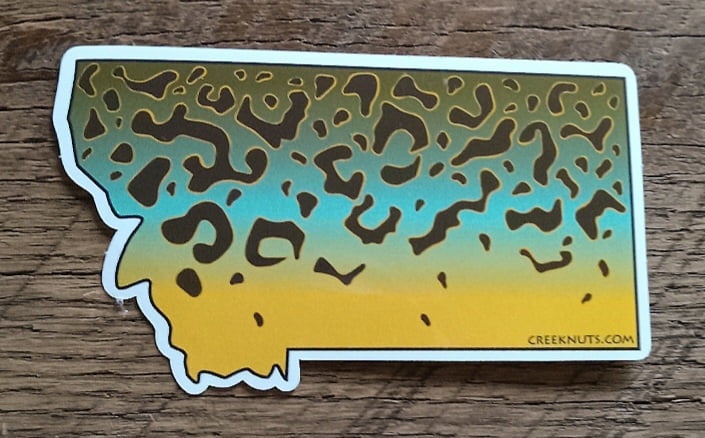 Montana Tiger Trout Skin Sticker Decal - Walmart.com