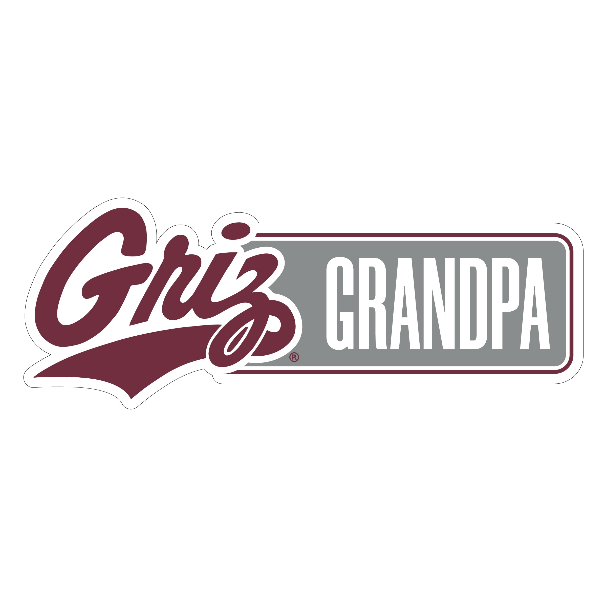 Montana University Proud Grandma Die Cut Decal Officially Licensed ...