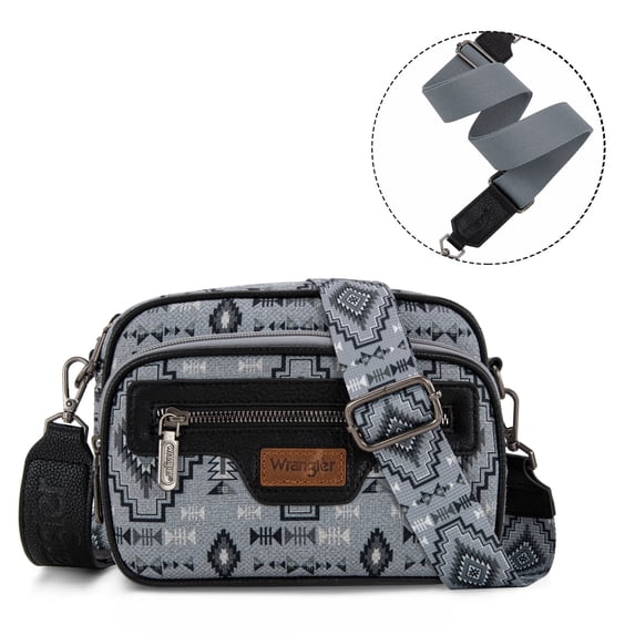 Wrangler Aztec Crossbody Bag for Women Vegan Leather Vintage Multi ...