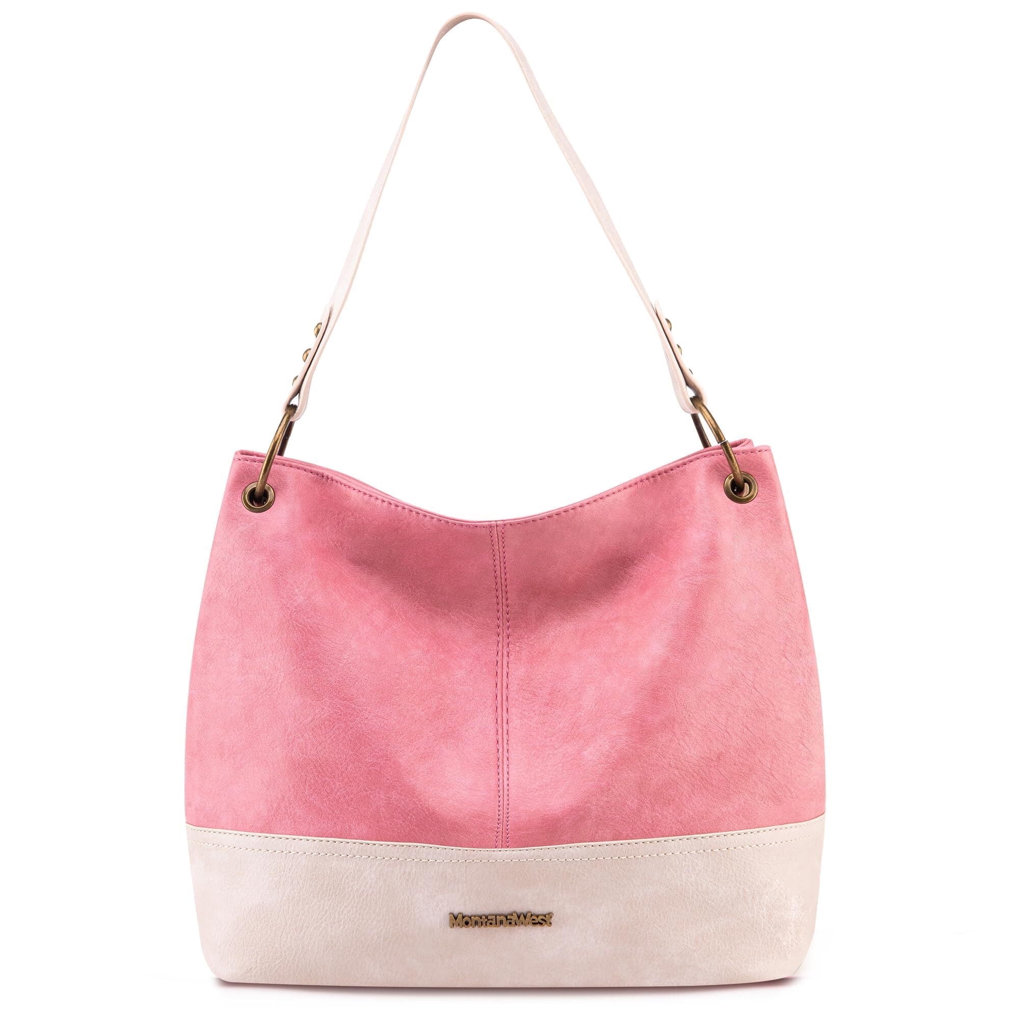 Montana West Hobo Bag for Women, Top Handle Zipper, 13.3x10.23x5.1 in ...