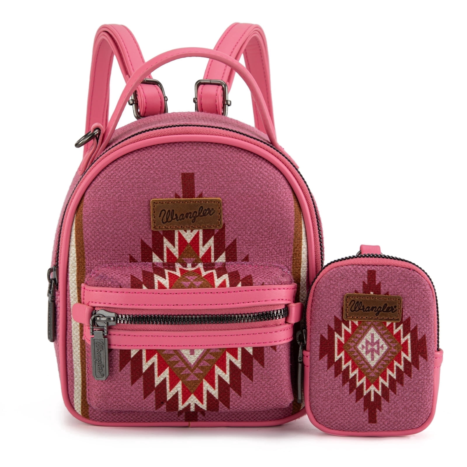 Montana West Mini Backpack, Aztec Print, Hot Pink, Durable, Compact ...