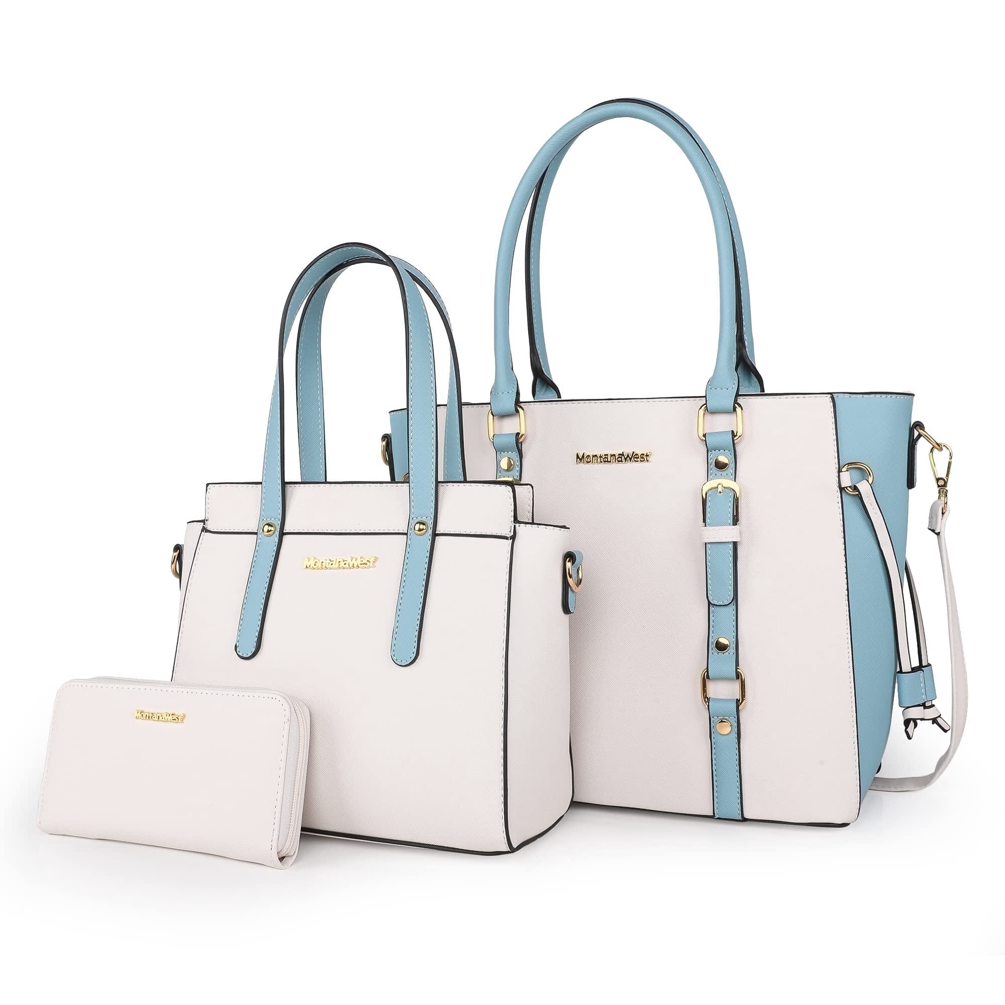 Montana West 3PCS Purses for Women Tote Bag and Wallet Set Shoulder ...