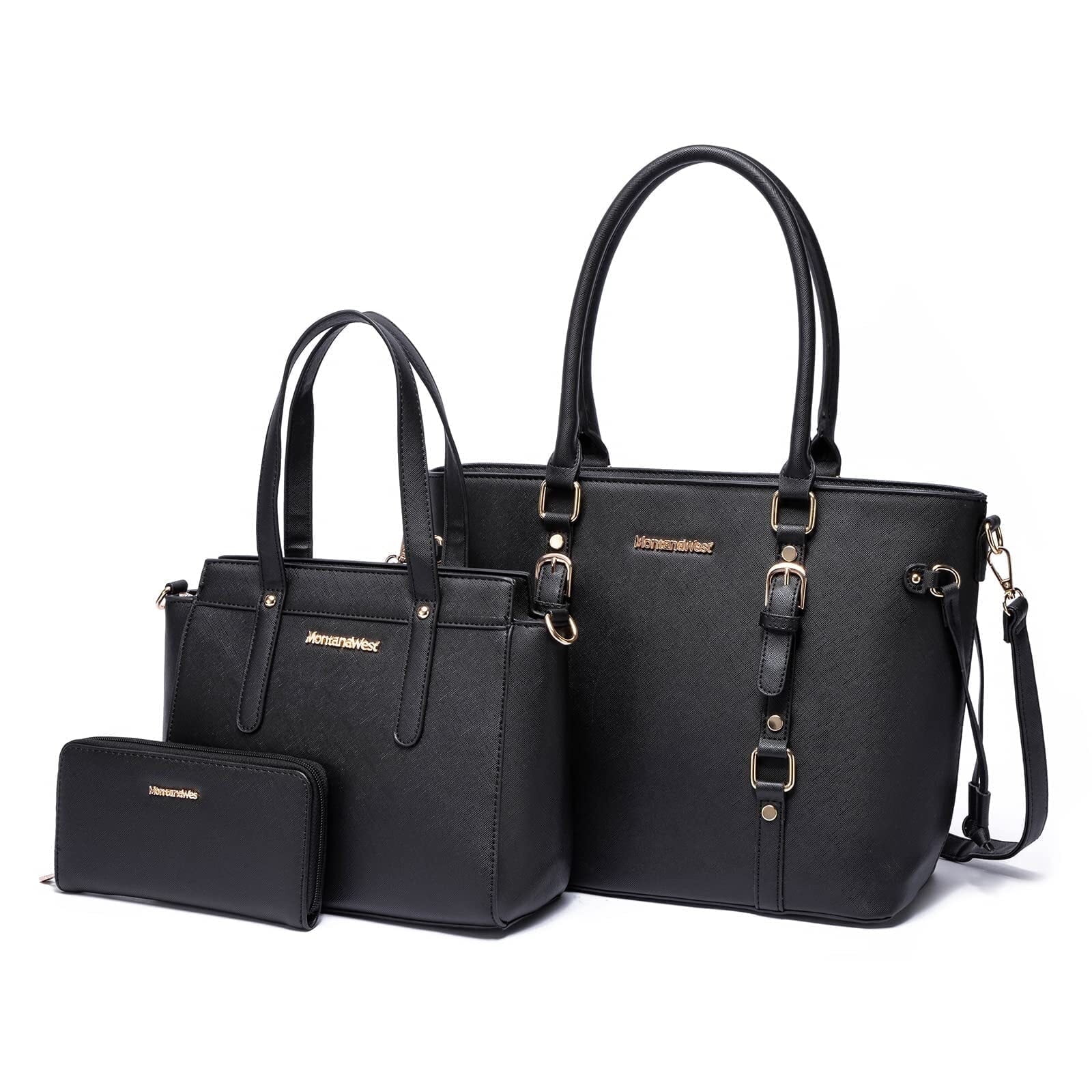 Montana West 3Pcs Purses for Women Tote & Wallet Set - Walmart.com