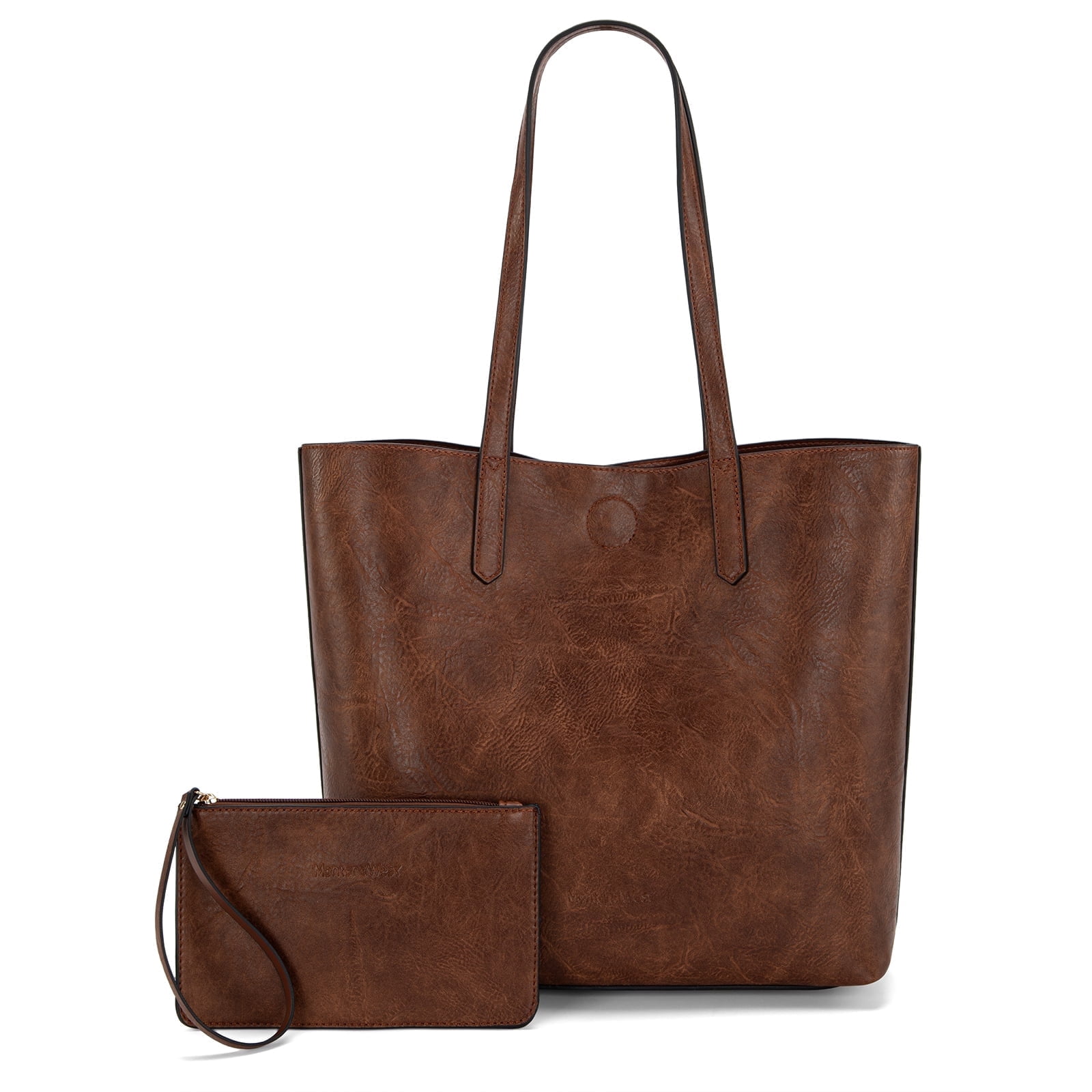 Montana West, Tote Bag for Women, Soft Hobo, Dark Brown - Walmart.com