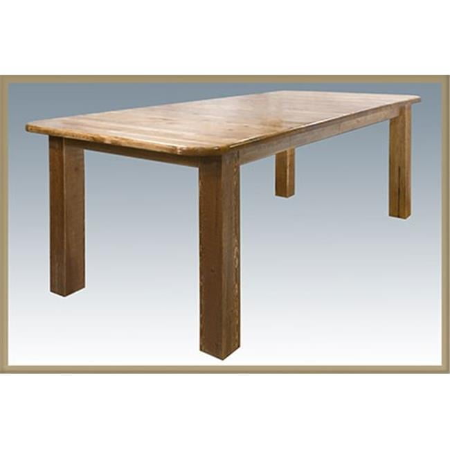 Montana Woodworks Dining Table- 4 Post-with Two 18'' Leaves-Homestead ...