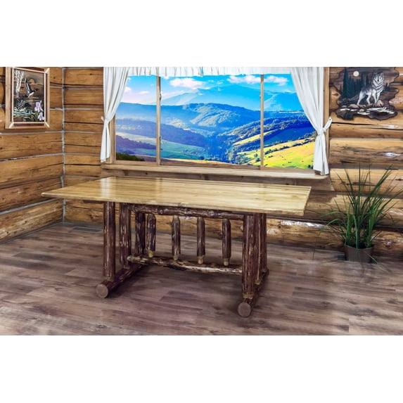 Glacier Country Collection Trestle Based Dining Table - Walmart.com