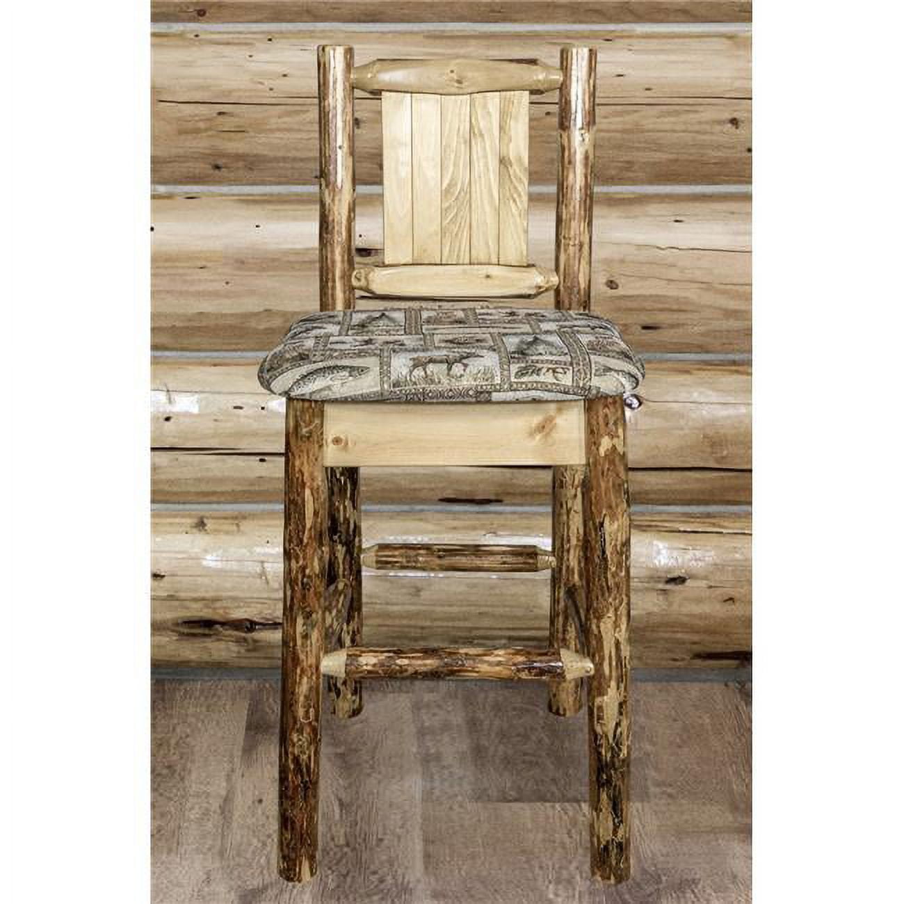 Montana Woodworks MWGCBSWNR24WILDLZMOOSE Glacier Country Counter Height ...