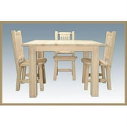 Homestead Collection Center Pedestal Table, Stain & Clear Lacquer ...