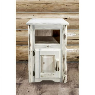 Montana Woodworks Homestead End Table with Drawer & Door Right Hinged ...