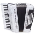 Montanari White Piano Accordion with 34 Keys, 72 Bass, and 5 Switches ...