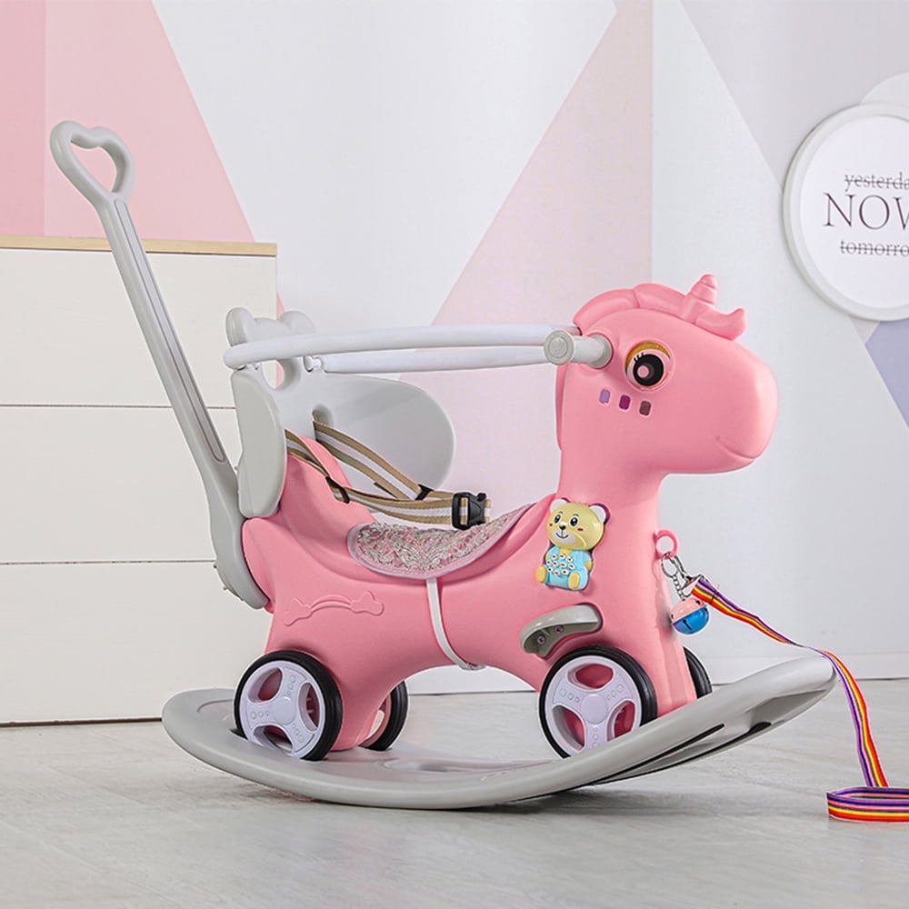 Montary 5 in 1 Rocking Horse for Toddlers 1-3 Years Old, Balance Bike ...
