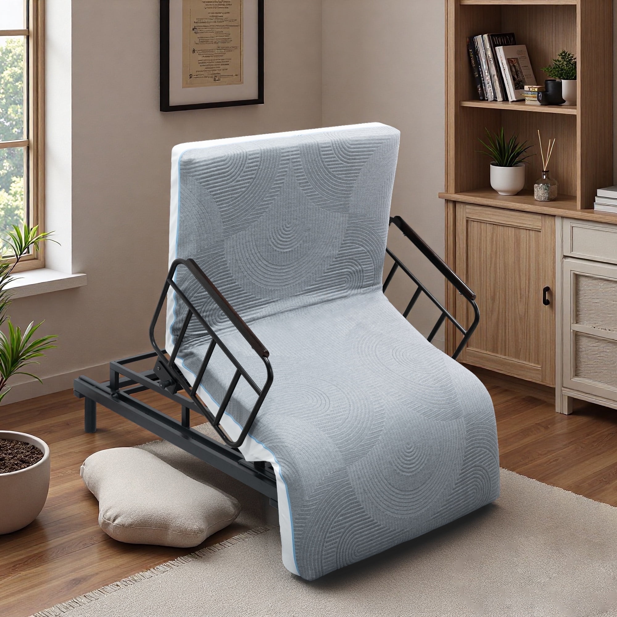 Montary Electric Hospital Bed - One-Touch Remote Back/Leg Adjust ...