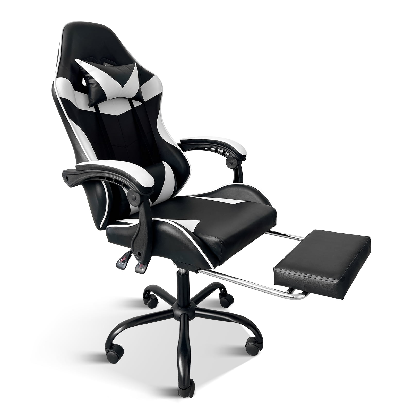 Montary Racing Video Backrest and Seat Height Recliner Gaming Office ...