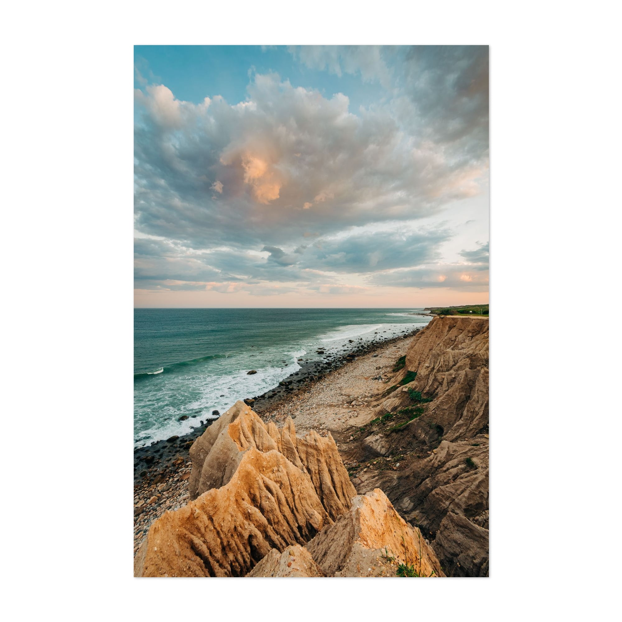 Montauk Point Cliffs 01 - Montauk New York Photography Coast Ocean ...