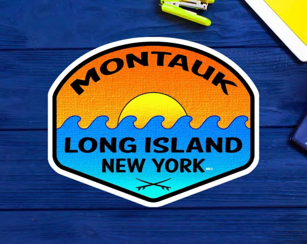 Montauk Sticker Decal Sticker Surfing New York Long Island Surf Phone ...