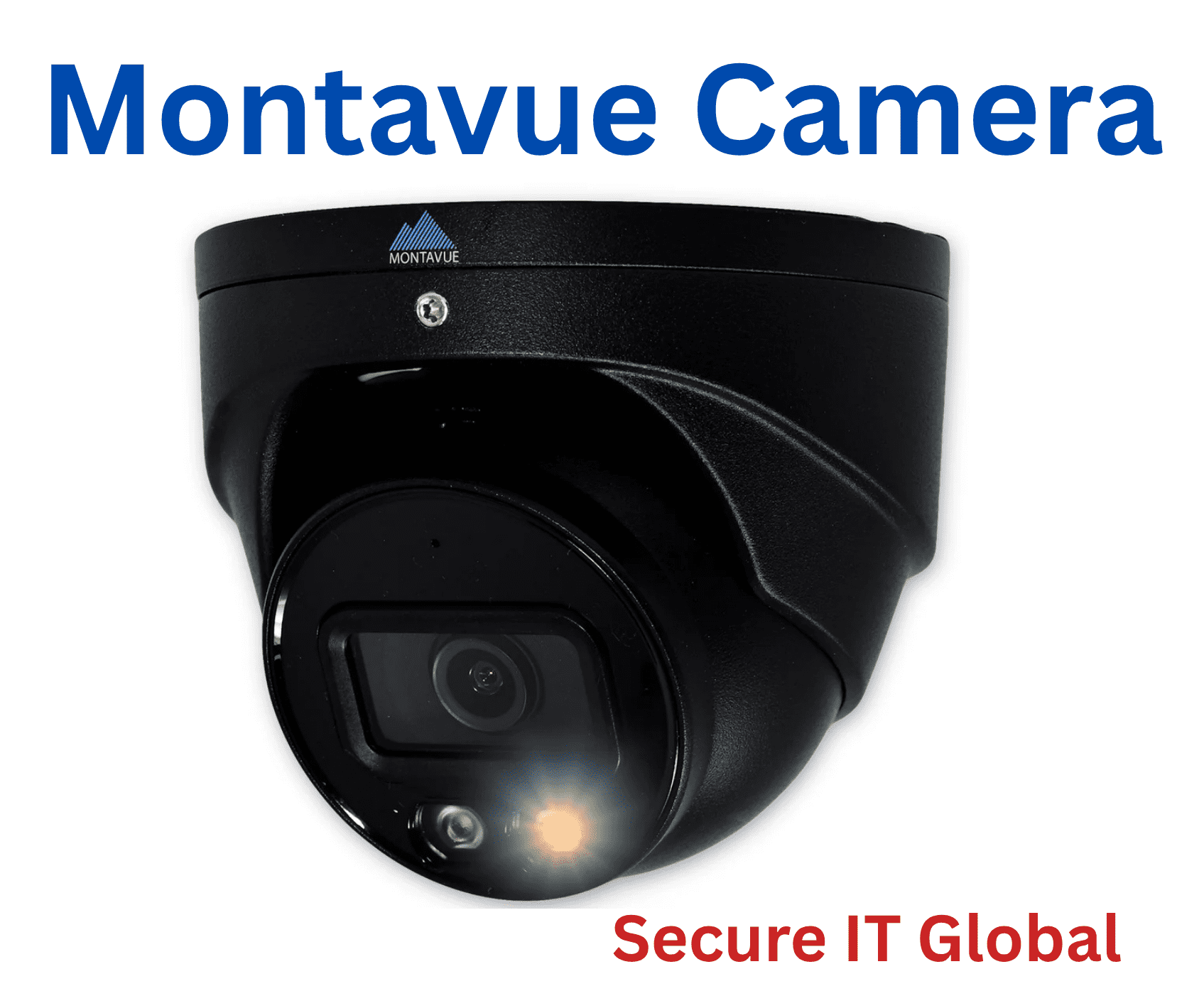 Montavue 4MP Turret IP AI Security Camera 2.8mm Lens, Smart IR Night ...