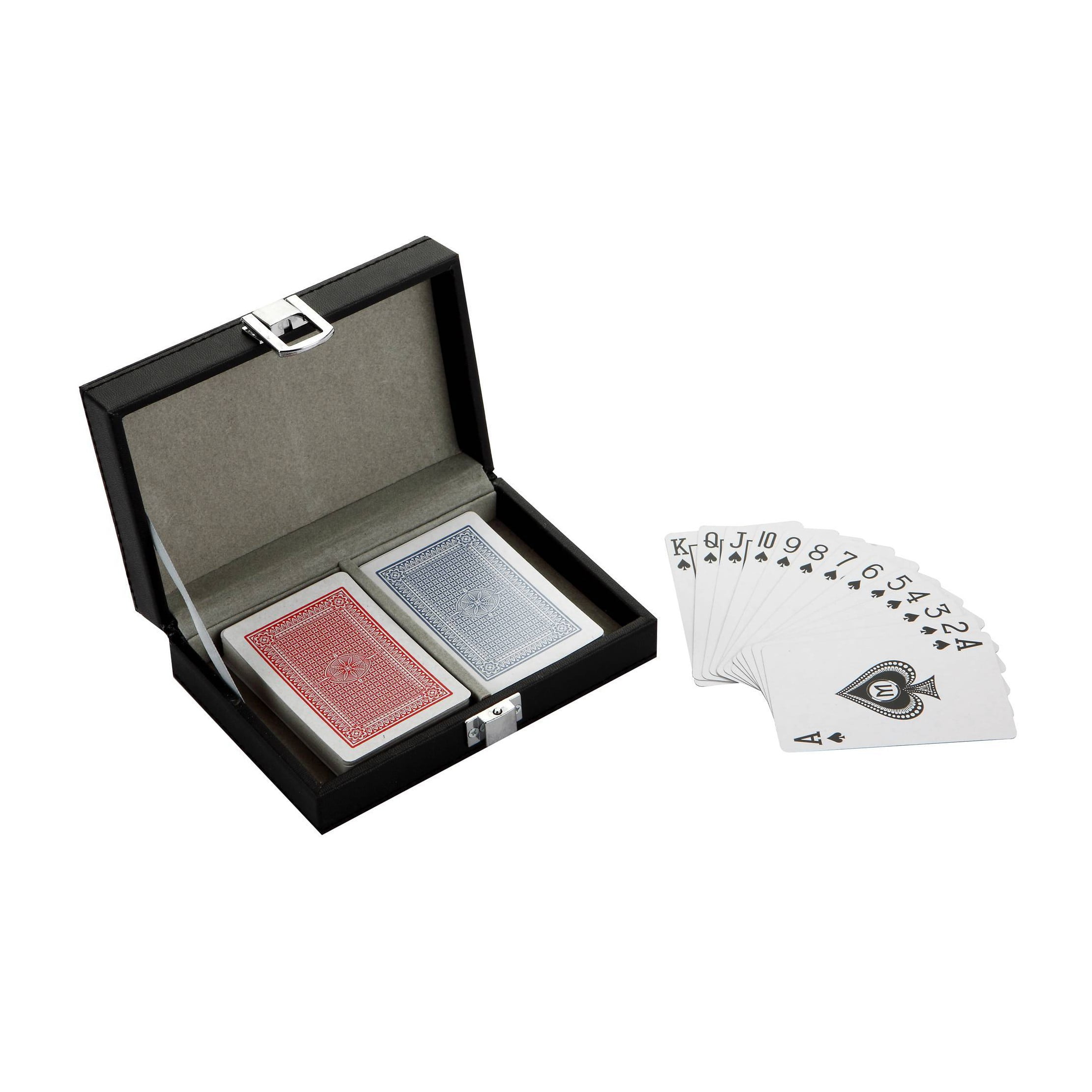 Monte Carlo Dual Deck Standard Playing Cards Game with Case - Walmart.com