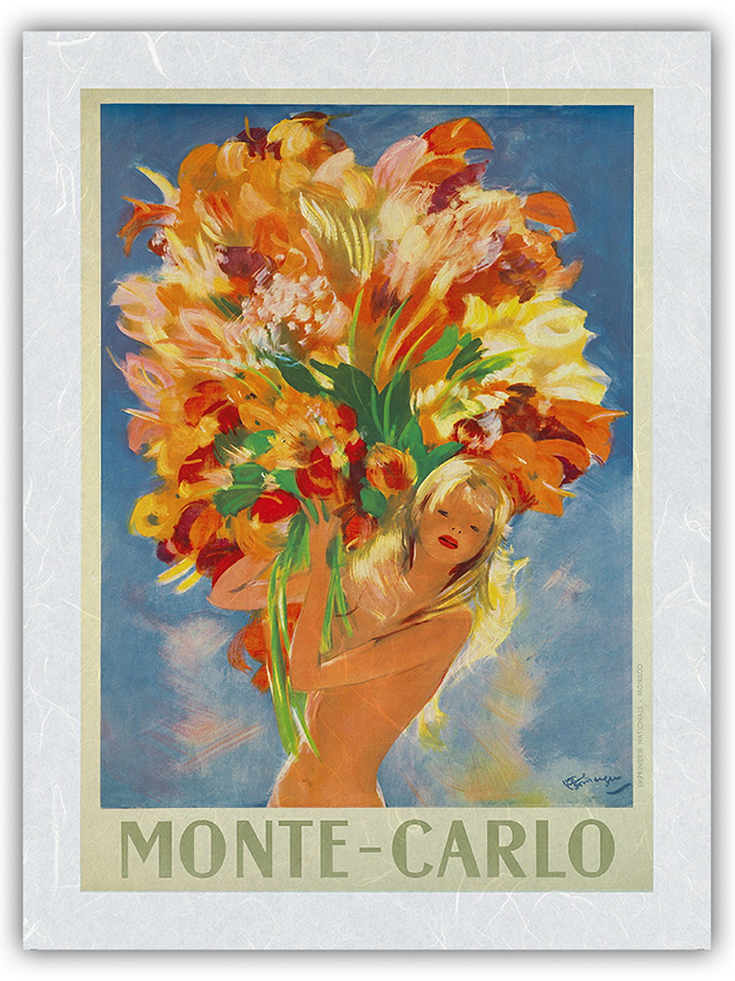 Monte-Carlo Monaco - French Riviera - Flower Girl - Vintage Travel ...