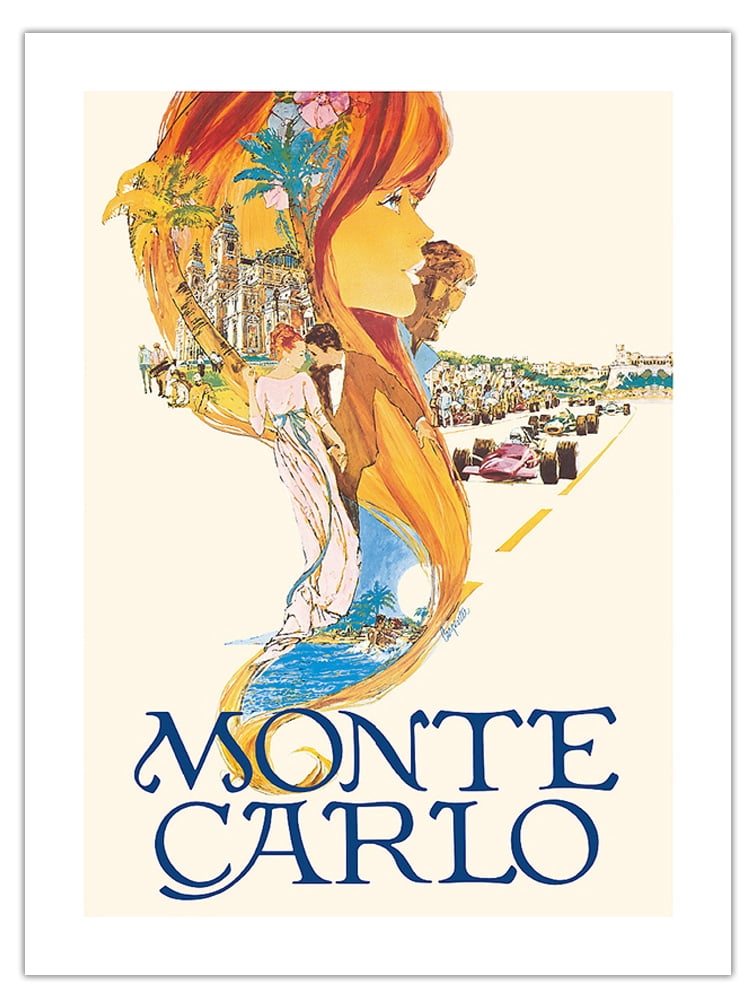 Monte Carlo - Monaco Grand Prix Formula One - Grand Casino - Vintage ...