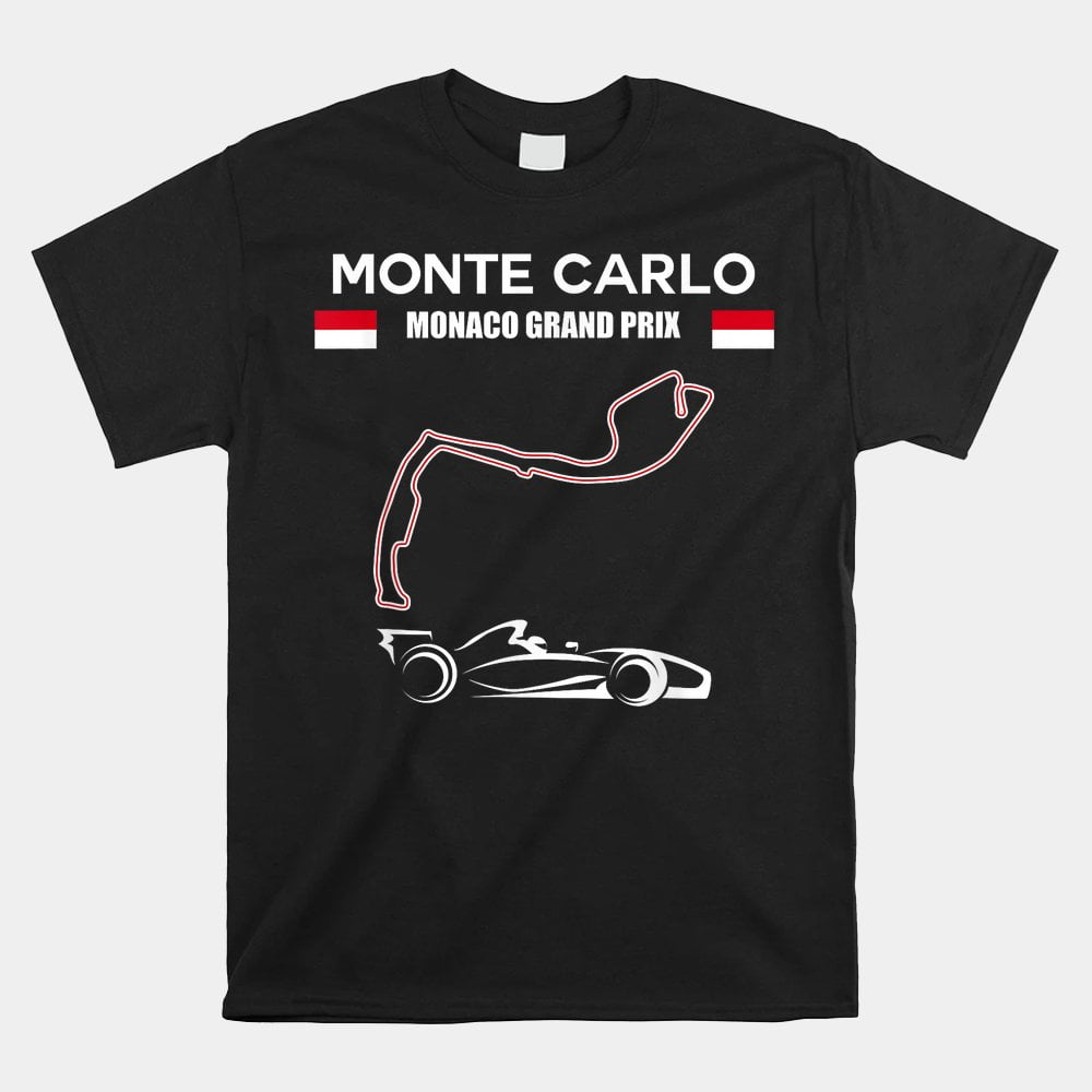 Monte Carlo Race Track Formula Racing Car Monaco Main Price Shirt ...