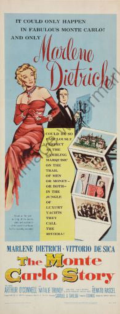 Monte Carlo Story The Movie Poster Insert 14Inx36In Multi-Color Square ...