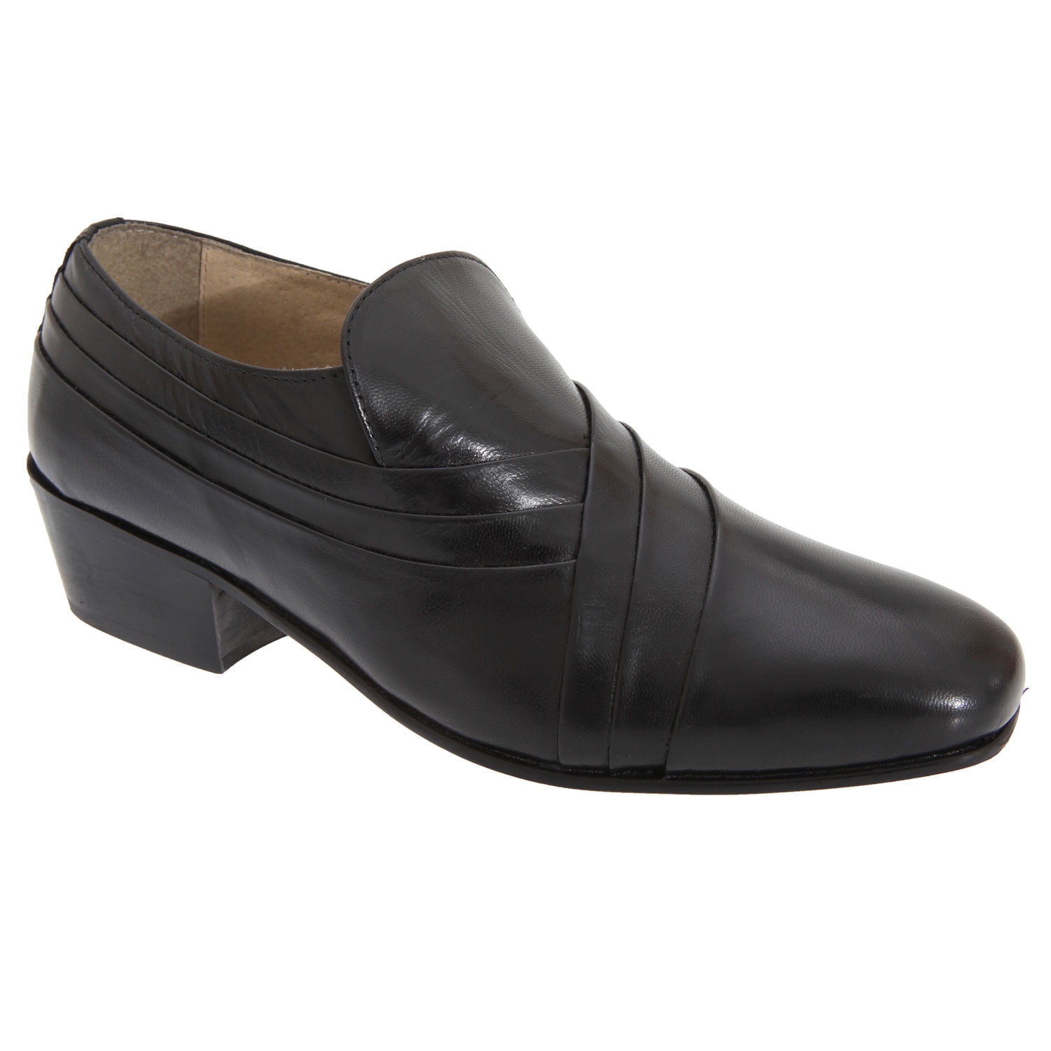 Monte Catini Mens Pleated Vamp Leather Shoes, Slip On, Formal, Smart ...