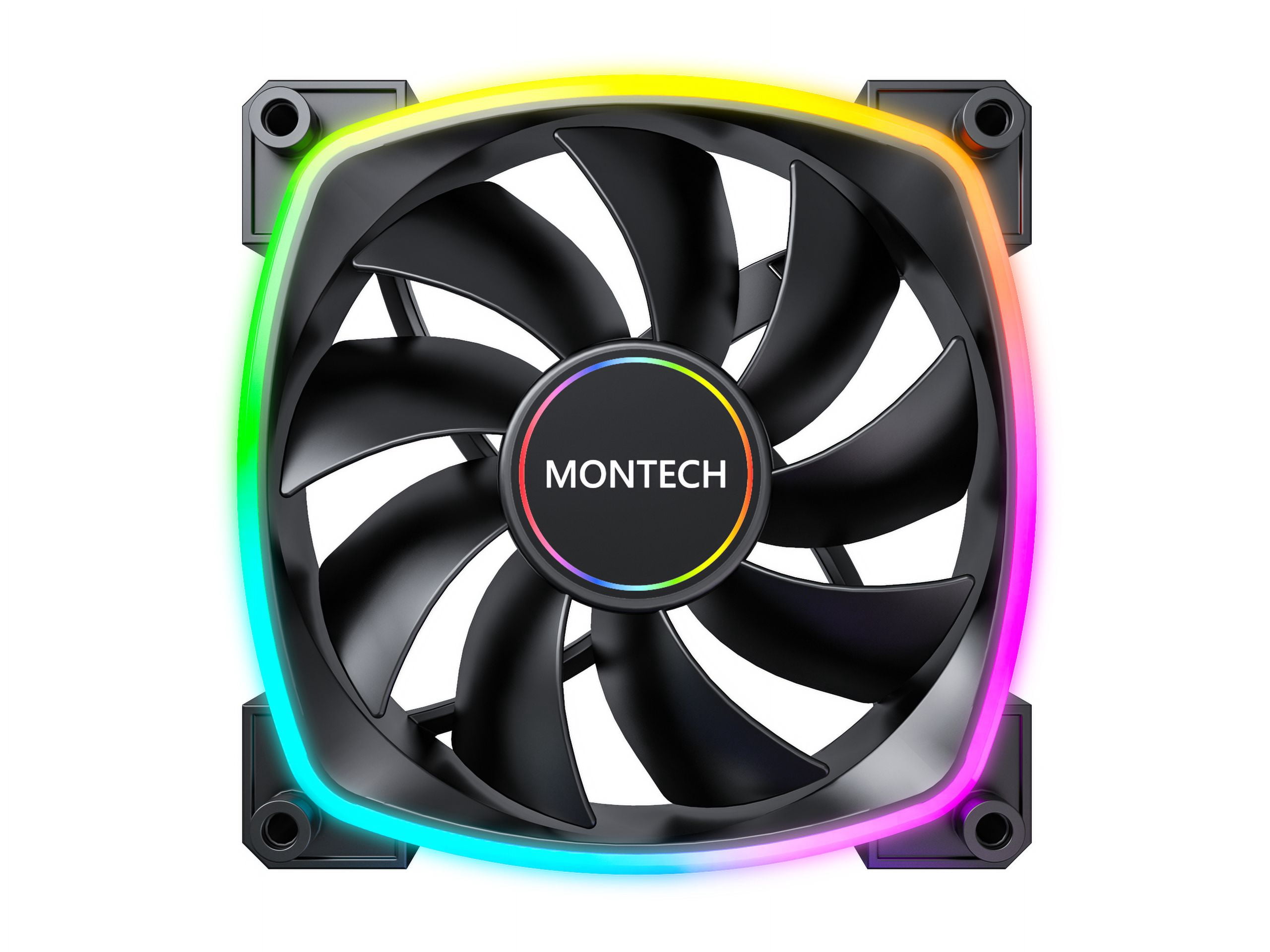 Montech AX 140 ARGB Standard Fan 1600PWM, High-End Durability, Silent Performance, and Stunning ...
