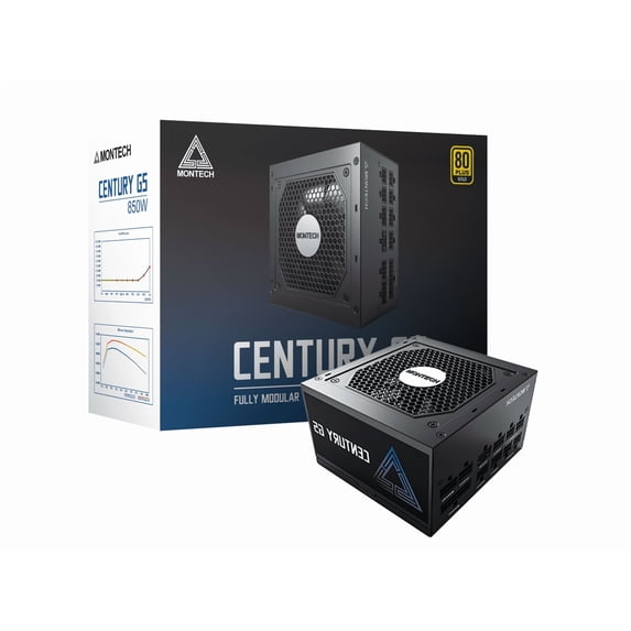 Montech CENTURY G5 Power Supply, 850W, ATX 3.0, PCIe Gen 5, 80 PLUS ...